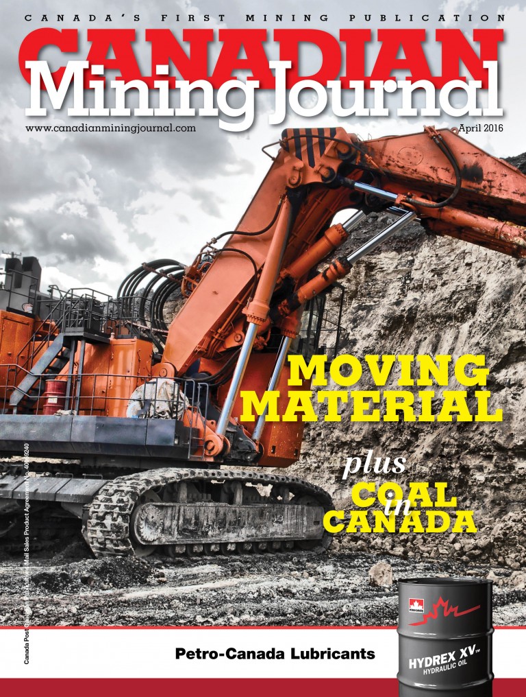 April 2016 Cover - Canadian Mining Journal