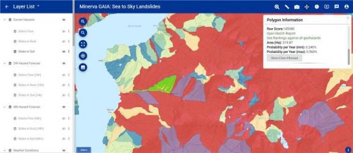 ARTIFICIAL INTELLIGENCE: Minerva releases landslide hazard map of BC ...