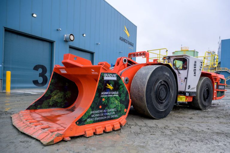 Sandvik sends Quebec’s first BEV loader to Agnico Eagle’s LaRonde gold ...