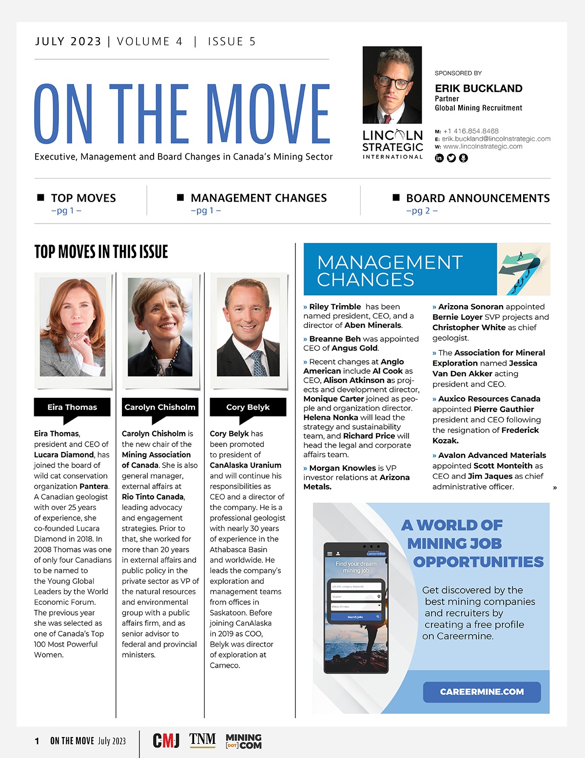 Canadian Mining Journal - Canada's First Mining Publication