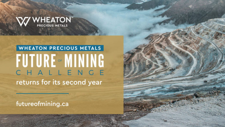 Wheaton Precious Metals announces return of $1M Future of Mining Challenge - Canadian Mining Journal