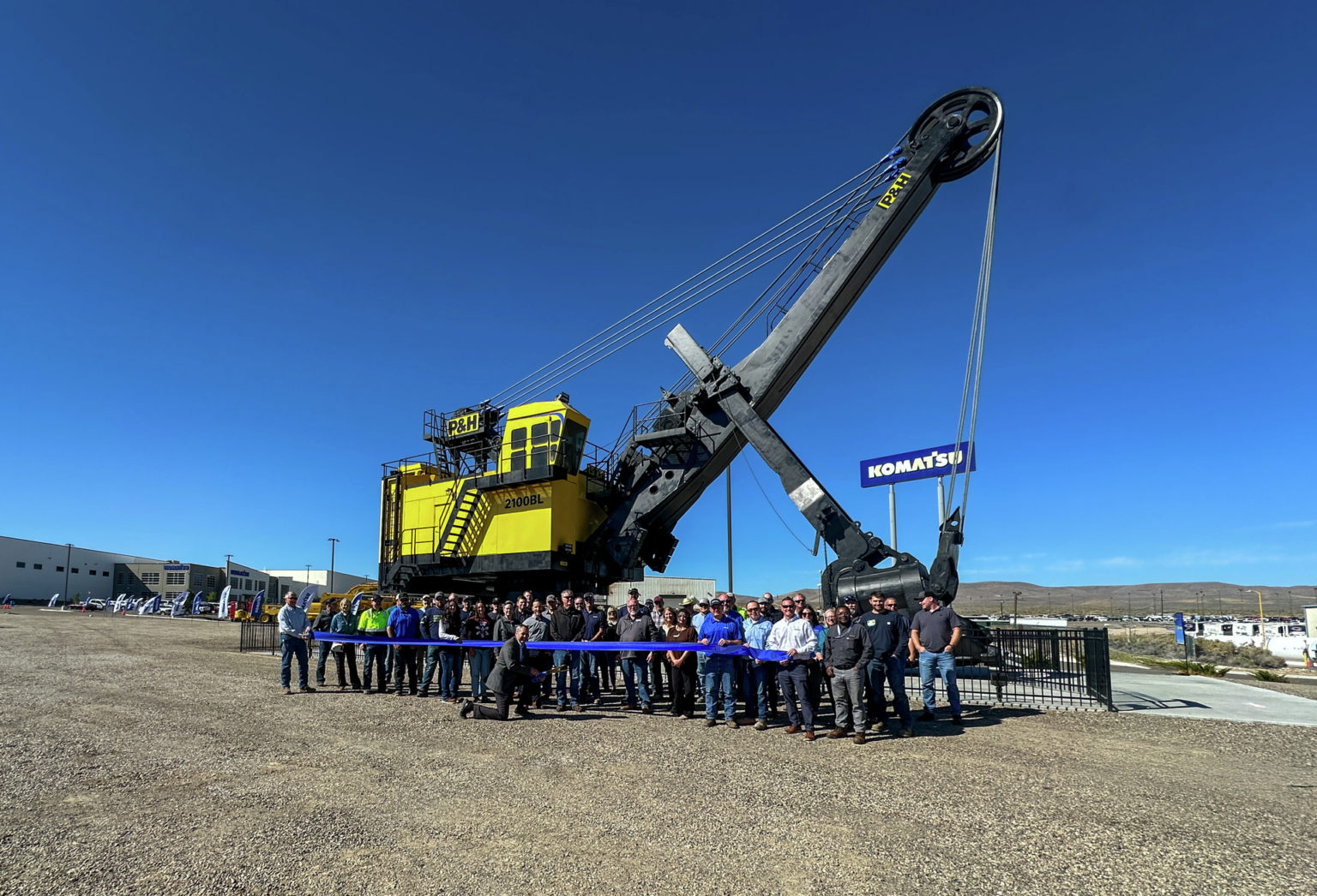 Komatsu plants iconic P&H mining shovel on Elko grounds - Canadian ...